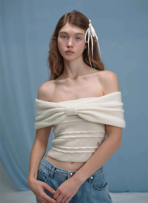 Wool Off-Shoulder Top – Stefani Studio