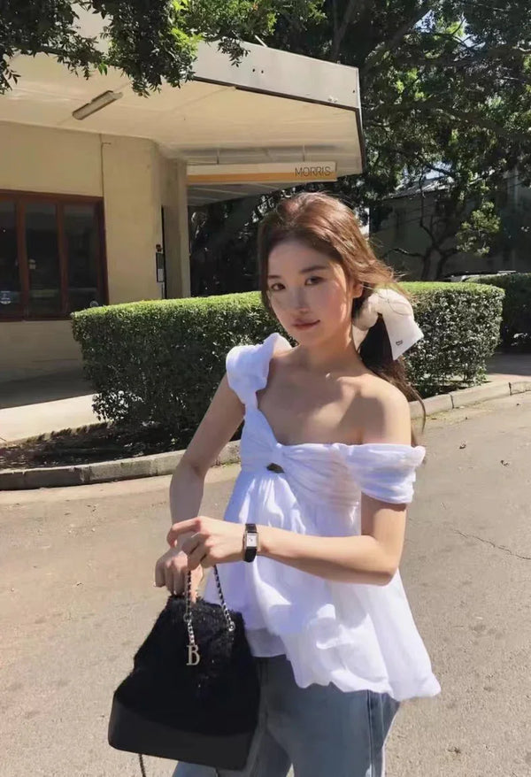 Off-the-shoulder Top - Spring Season Top – Stefani Studio